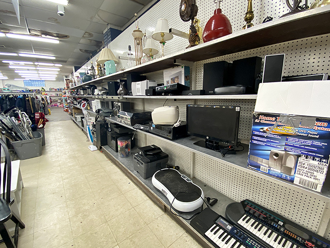 The electronics section requires a gambling spirit and a prayer&mdash;that vintage stereo might deliver warm sound or just a small puff of smoke.