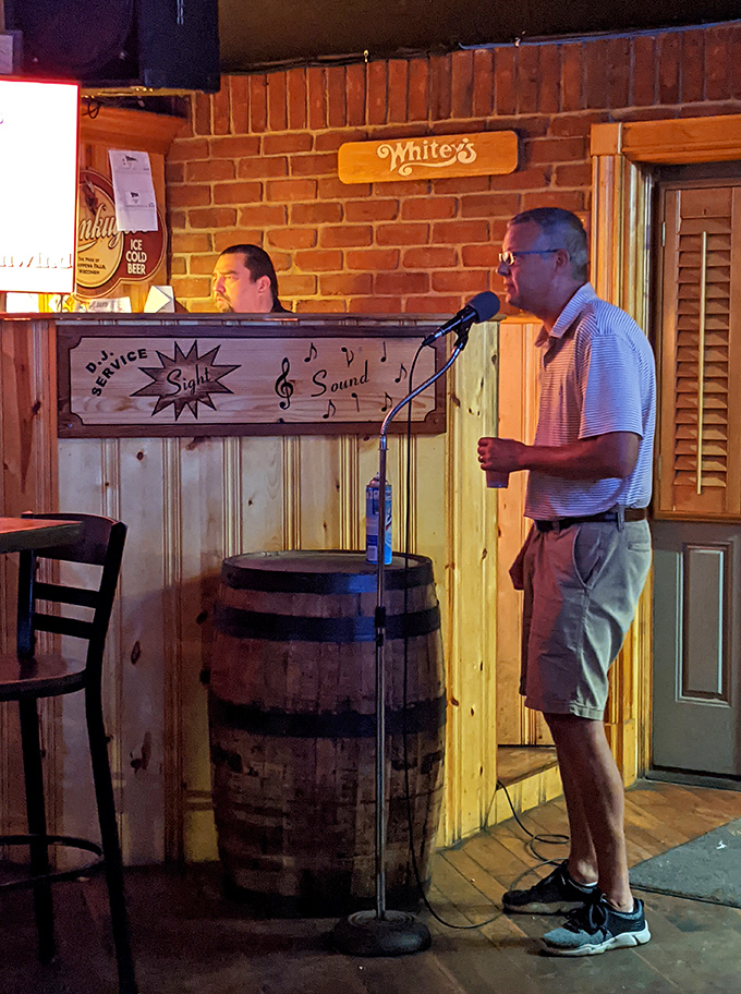 Where karaoke dreams come true and liquid courage flows freely&mdash;the entertainment area where everyone's a star after their second drink.