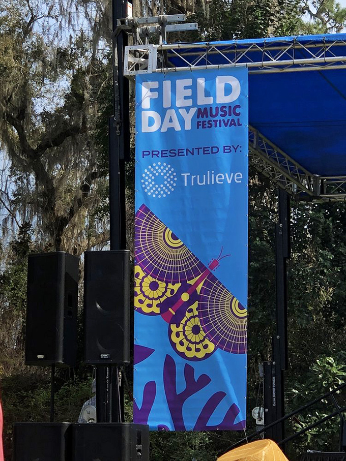 Even the music festivals here have butterfly logos. When your concert venue is already gorgeous, your signage steps up accordingly.