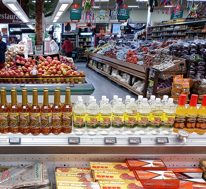 The produce section rivals farmers markets with its vibrant colors and international offerings&mdash;proof that treasure hunting works up an appetite.