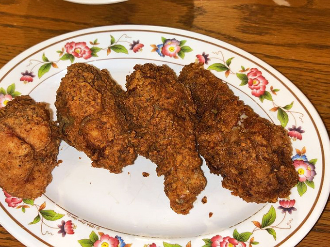 Fried chicken with a crust so perfectly seasoned and crispy, it makes you wonder if you've been eating cardboard all these years.