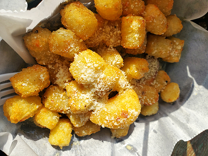 Garlic parmesan tots: proof that sometimes the humble side dish deserves its own standing ovation and Instagram moment.