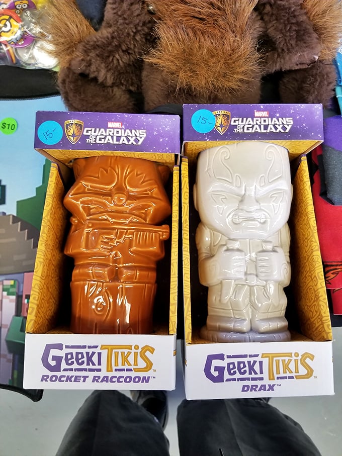 Geek culture meets tiki bar with these Guardians of the Galaxy ceramic mugs. Rocket would approve of this intergalactic bargain.