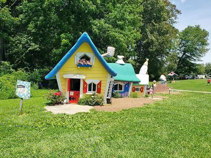 The perfect starter home for any bear family &ndash; complete with slightly-too-small chairs and porridge-friendly kitchen. Just right!