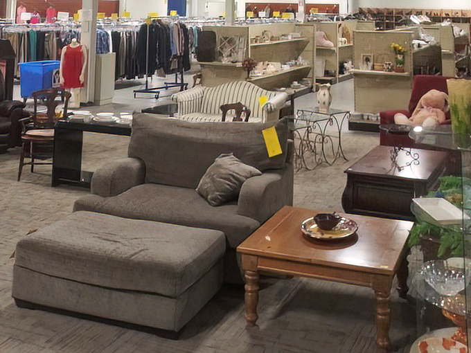 Furniture that's seen a few dinner parties but still has plenty of gatherings left in it. Comfort with character.