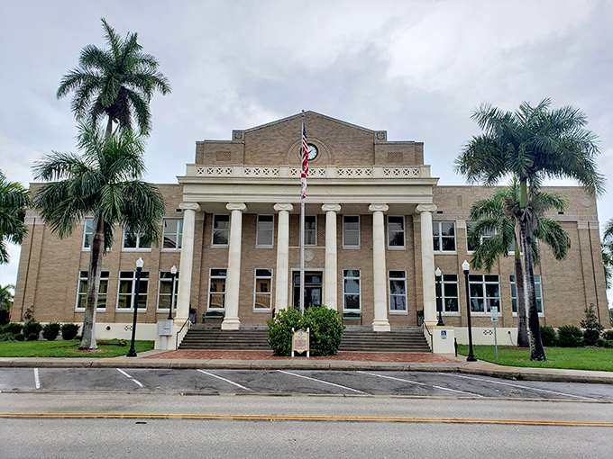 Historic grandeur on a human scale. The Charlotte County Courthouse stands as elegant proof that government buildings weren't always designed to resemble concrete filing cabinets.