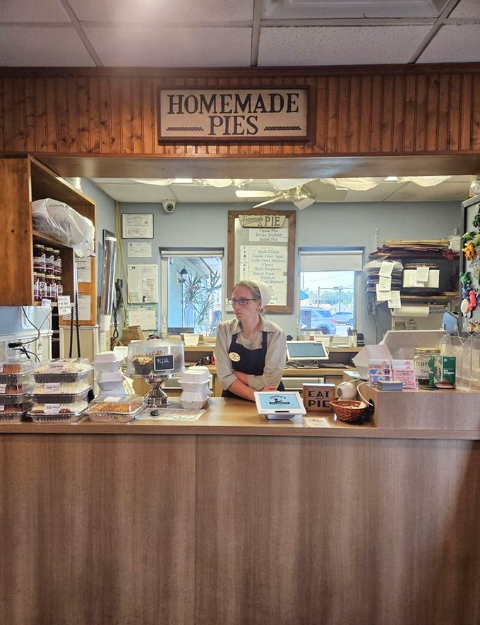 Behind this counter, pie wizards perform daily magic. No wands necessary&mdash;just generations of know-how and butter measured by feeling, not cups.