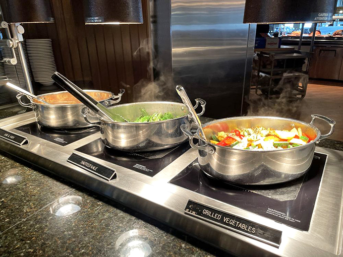 Steam rising from perfectly cooked vegetables &ndash; proof that at Miller's, even the healthy options are treated with respect and proper seasoning.