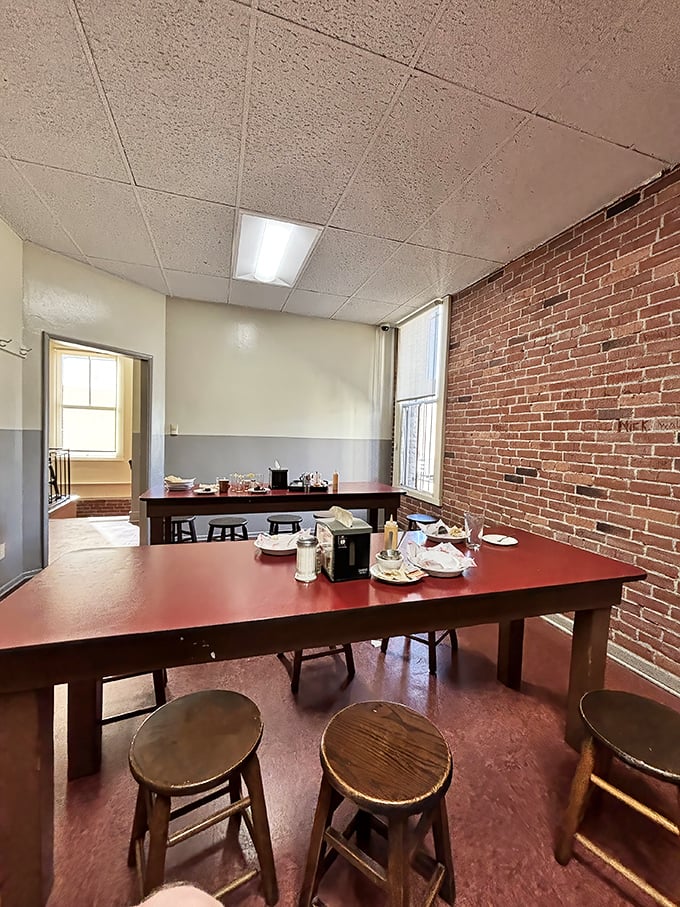 Exposed brick walls and family-style tables tell you everything about Philippe's priorities: substance over style, tradition over trends.