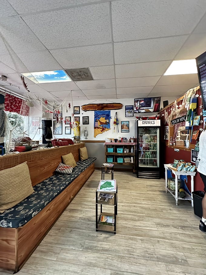 The waiting area feels like your coastal-loving aunt's living room&mdash;nautical touches everywhere but somehow not crossing into kitschy territory.