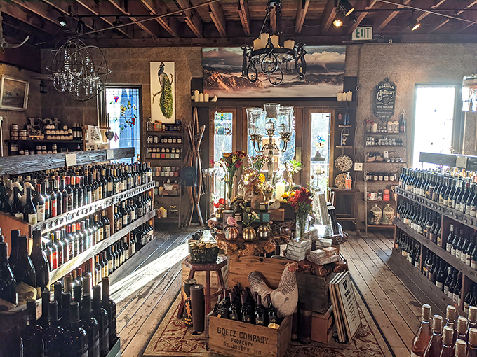 The Cornell Winery next door feels like the general store time forgot, where bottles replace dry goods and tasting replaces trading.