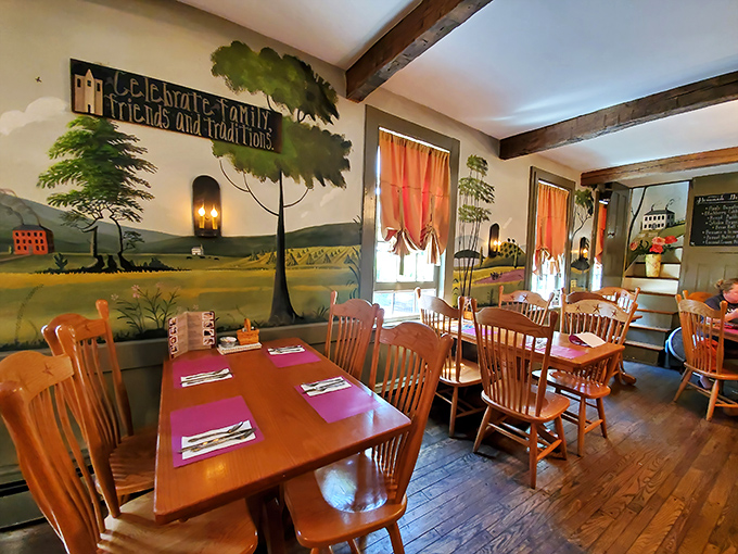 Another angle reveals the thoughtful design details that make this dining room feel both elegant and welcoming.