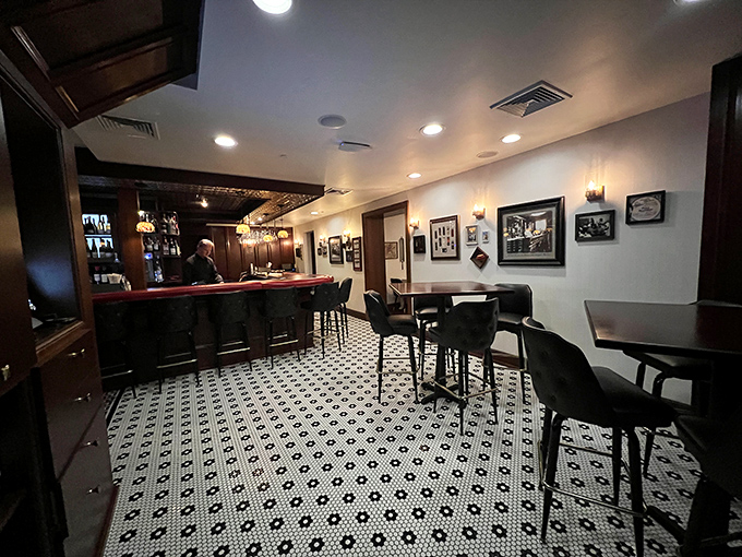 The bar area whispers of conversations past, where deals were made, anniversaries celebrated, and Wisconsin's finest Old Fashioneds were savored.
