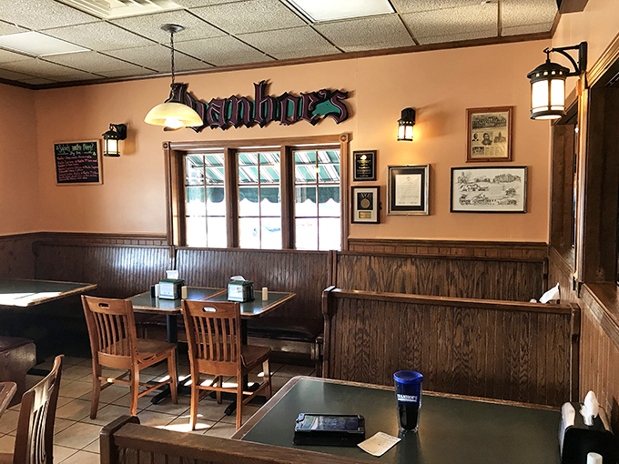 Wooden booths where memories are made, conversations flow, and dessert decisions become life's most pleasant dilemma.