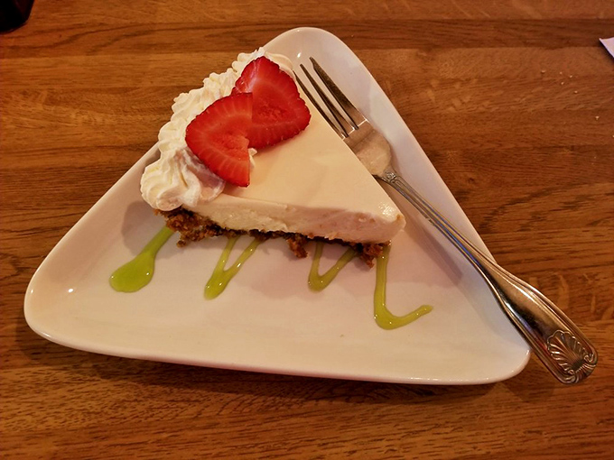 Key lime pie that strikes the perfect balance between tart and sweet, like a good marriage or your favorite sweet-and-sour candy, but infinitely more sophisticated.