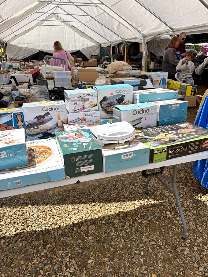 Kitchen gadget heaven or purgatory? These boxed appliances await their fate&mdash;either to become beloved countertop workhorses or next year's flea market returnees.
