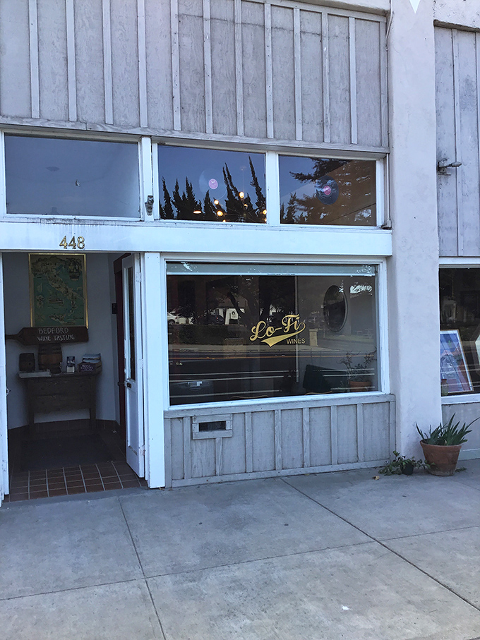 Lo-Fi Wines' storefront embodies the town's unpretentious approach to excellence &ndash; no flash, all substance, and wines that speak volumes.