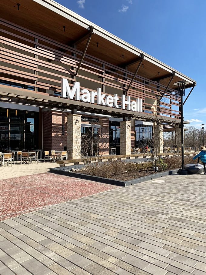 Market Hall: where shopping stamina gets replenished and credit cards get a momentary breather before the next retail round.