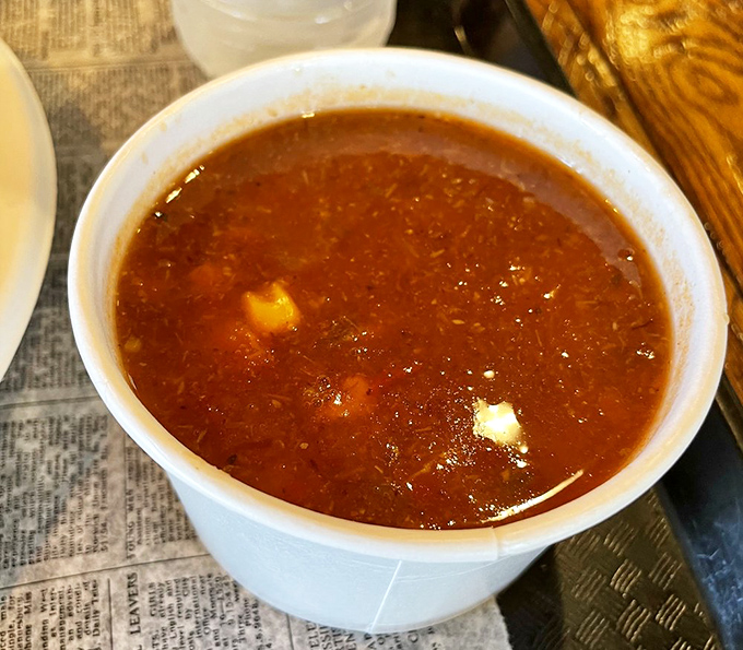 Maryland crab soup brings East Coast tradition westward with its rich tomato broth &ndash; like a warm hug from the Chesapeake Bay.