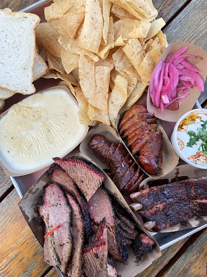 The ultimate barbecue sampler platter &ndash; because choosing just one meat is like picking a favorite child.