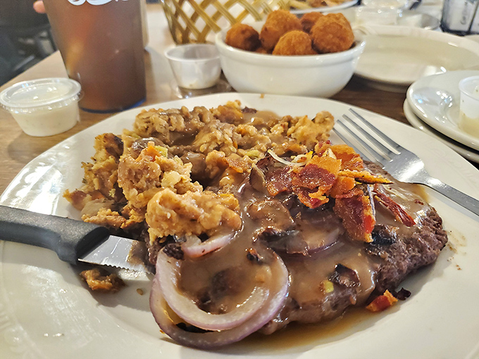 Meatloaf and gravy that could end family feuds. This isn't just dinner&mdash;it's diplomacy on a plate, bringing peace to the dinner table.