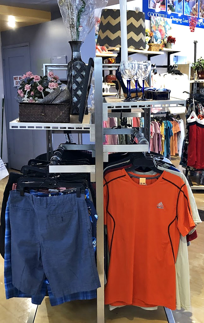 Men's section looking sharp enough to fool your golf buddies into thinking you shop retail.