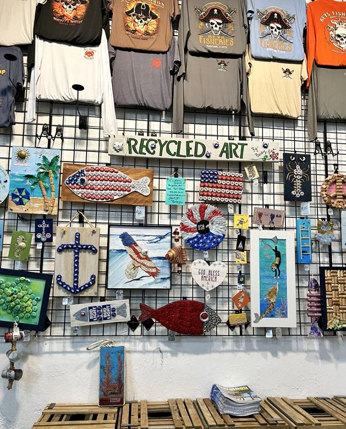 Souvenir shopping that screams "Florida Keys" louder than a parrot in a Jimmy Buffett tribute band.