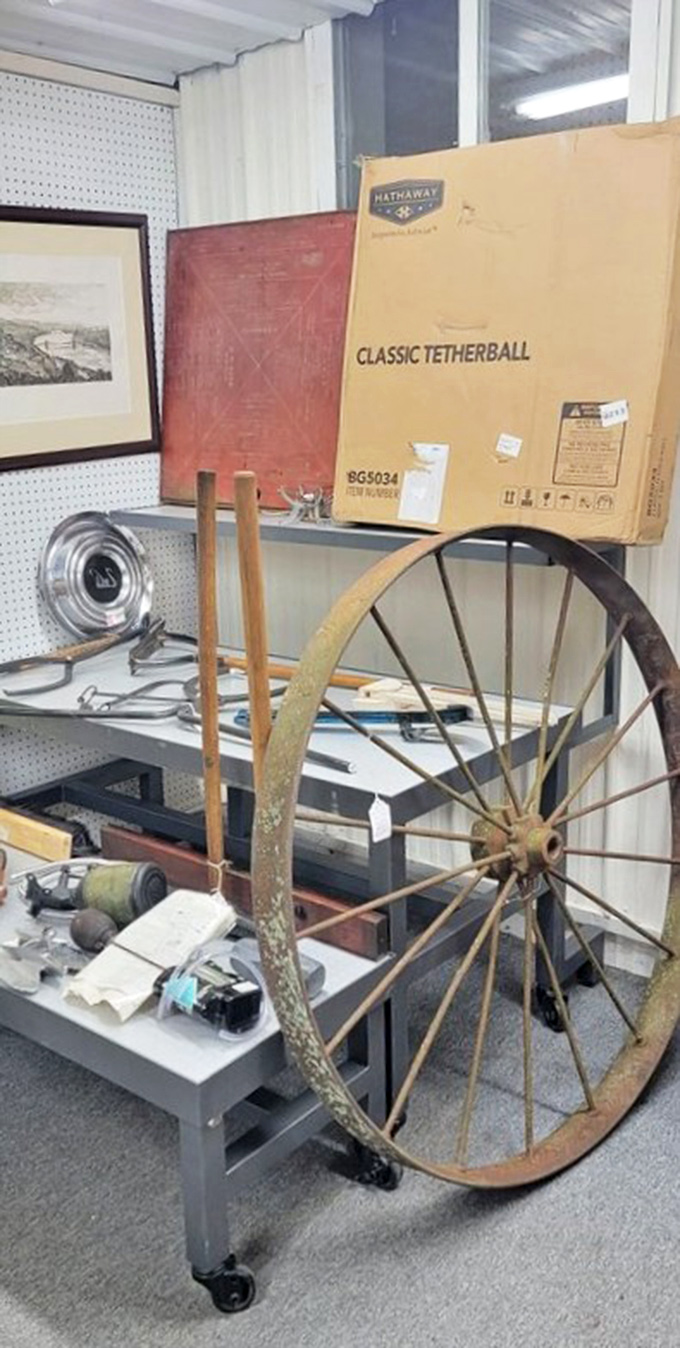 That wagon wheel isn't just rustic decor&mdash;it's a genuine artifact from when "horsepower" meant exactly what it sounds like.