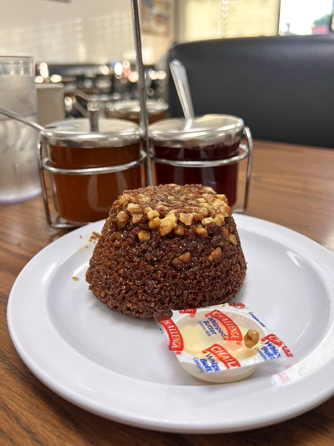 This walnut-topped muffin isn't just dessert masquerading as breakfast&mdash;it's your reward for making it through the door before the morning rush.