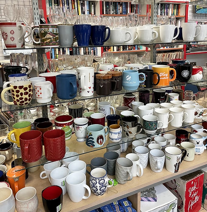 The mug section &ndash; where every coffee lover can find the perfect vessel for morning motivation without spending their entire coffee budget.