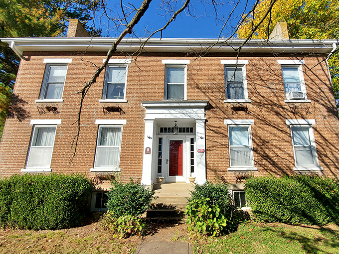 This impeccably maintained brick residence speaks to a time when homes were built to outlast their builders.