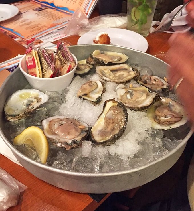 Oysters arranged like precious jewels on a bed of ice&mdash;nature's perfect appetizer with just a squeeze of lemon and perhaps a dash of courage.