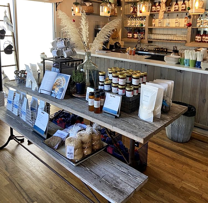 A pantry display that reveals the secret to great cooking: exceptional ingredients, lovingly sourced and beautifully presented for home enjoyment.