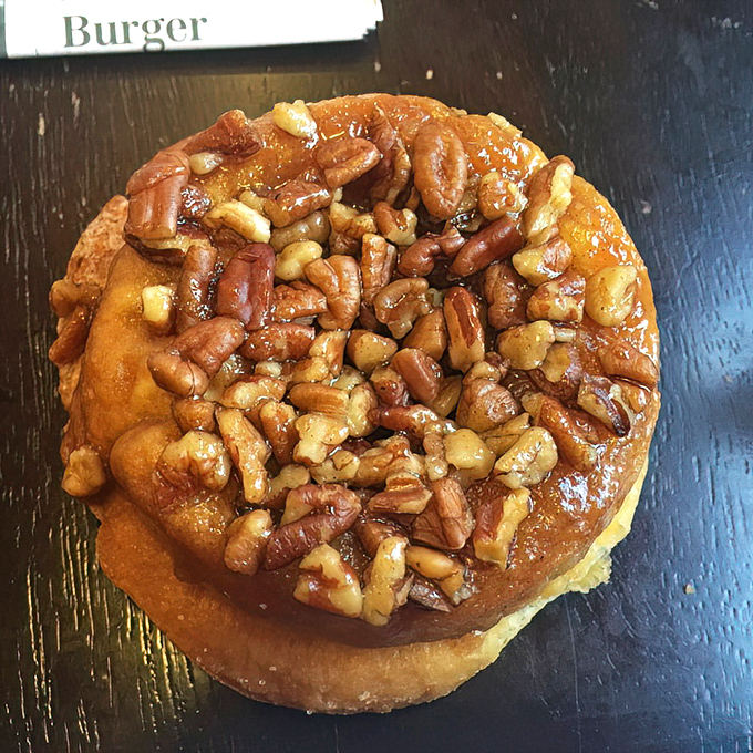 This pecan-topped masterpiece isn't just a donut &ndash; it's what happens when breakfast and dessert have a beautiful love child.