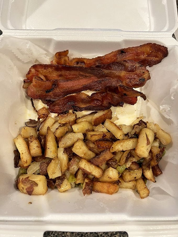 Home fries and bacon: the breakfast power couple that's never going out of style. No avocado toast revolution will topple this dynasty.