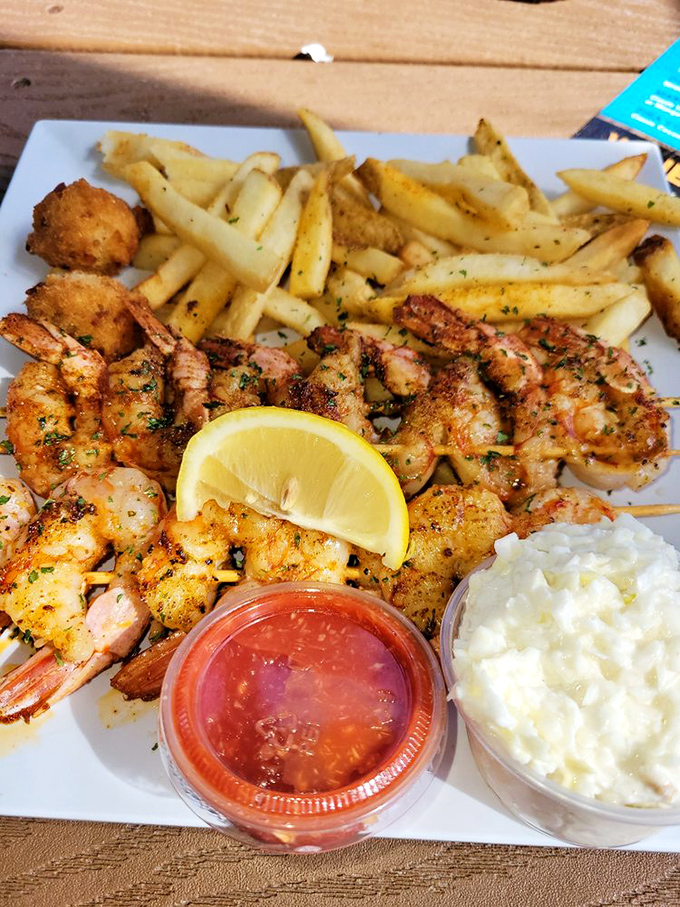 Grilled shrimp that look like they jumped from ocean to grill to your plate, bypassing any unnecessary detours along the way.