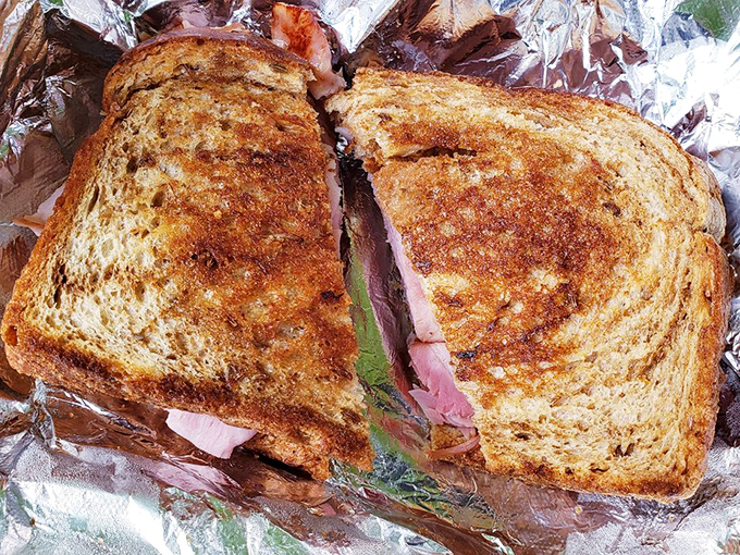 Toasted perfection meets melty goodness. This sandwich doesn't need a fancy name or exotic ingredients to make your taste buds dance.
