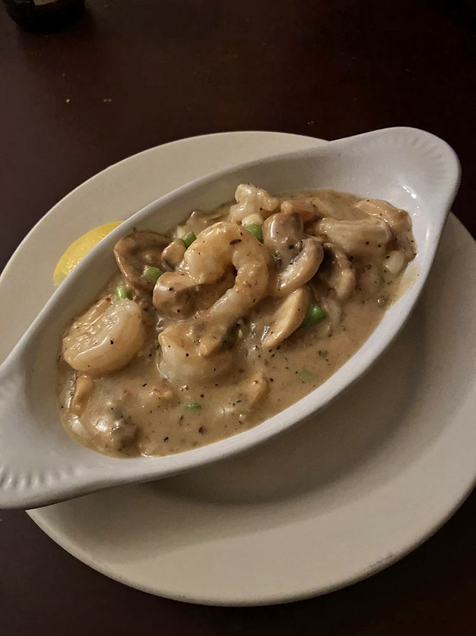 Plump shrimp swimming in buttery, garlicky goodness. If mermaids opened restaurants, this is what they'd serve as their signature dish.