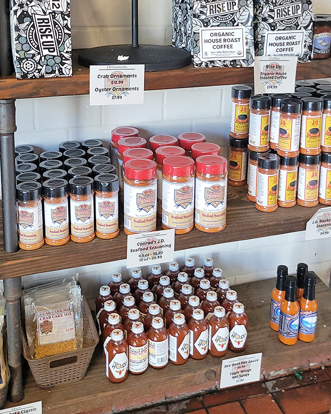The secret weapons of Maryland cooking &ndash; house-made seasonings that transform ordinary seafood into extraordinary meals. Bottled magic, essentially.