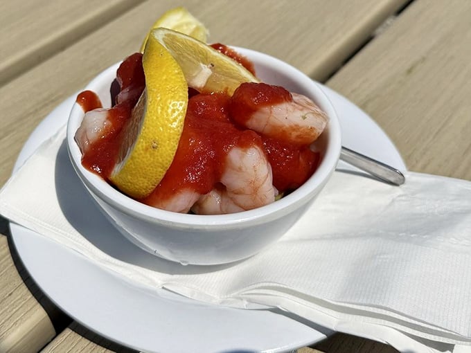 Classic shrimp cocktail done right – sometimes the old ways are the best ways, especially with cocktail sauce this good.