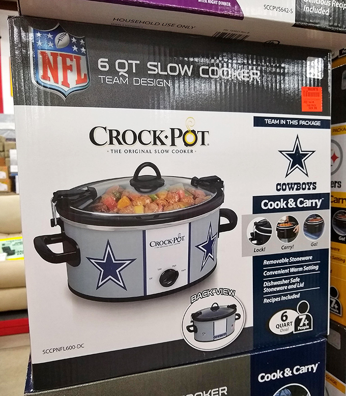 Cowboys fans can slow-cook in style with team spirit. Sunday game day chili has never looked so patriotic or tasted so victorious.