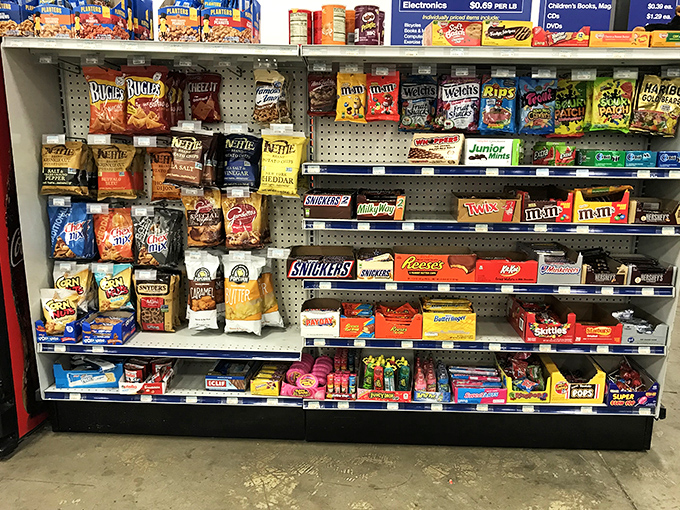 The snack aisle&mdash;fueling treasure hunters since forever. Because digging through history's castoffs works up an appetite worthy of name-brand satisfaction.