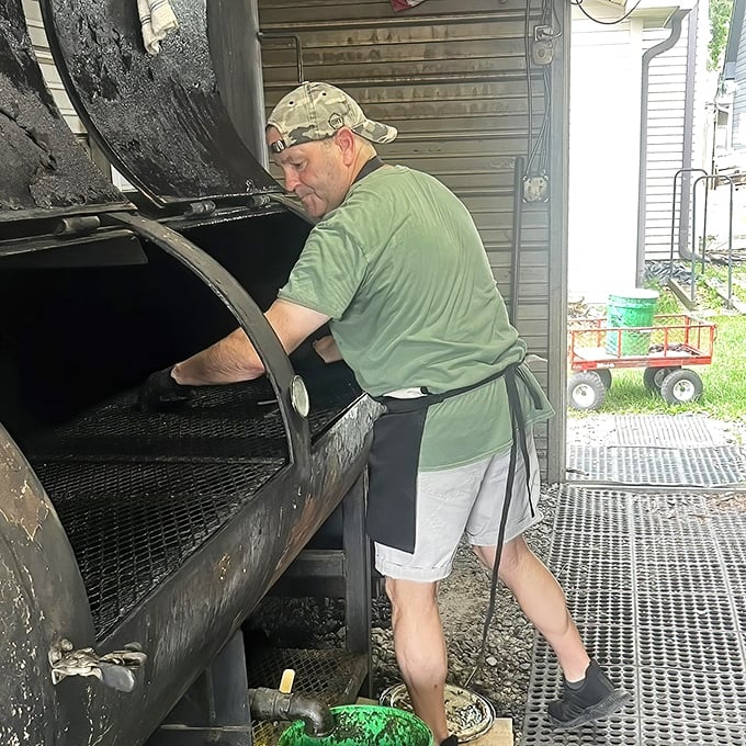 Behind every great barbecue is someone tending the fire with the focus of a meditation master and the patience of a baseball fan in extra innings.