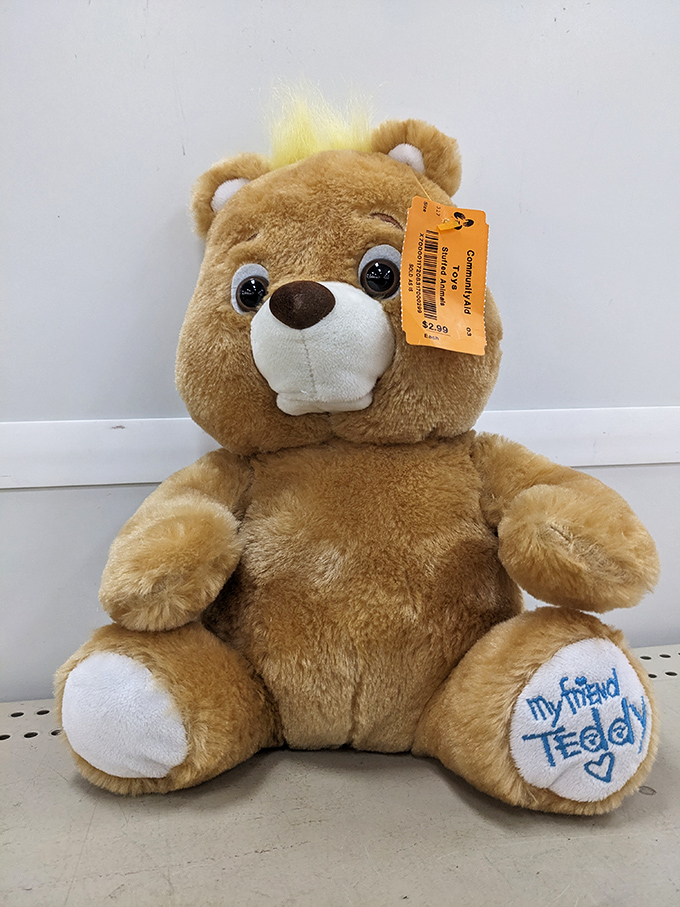 This teddy bear, priced less than your morning latte, is ready to become someone's cherished companion for years to come.