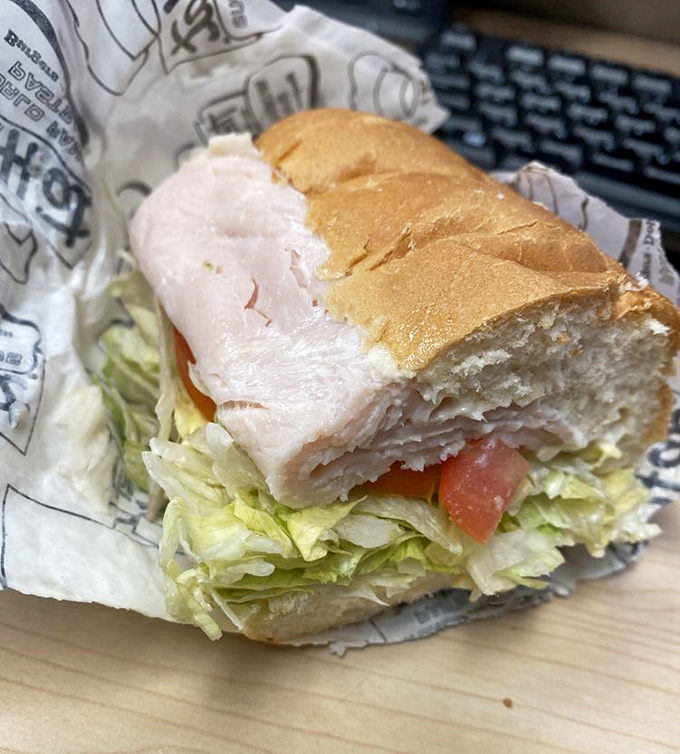 A turkey sandwich that doesn't skimp on the essentials &ndash; proof that The Hat's talents extend beyond their pastrami fame.