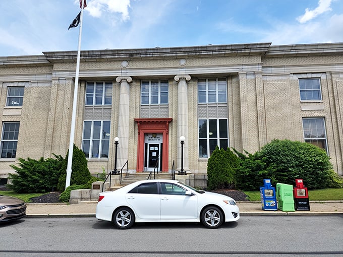 Behind the classical columns of Connellsville's stately public buildings lies the practical reality of small-town services&mdash;places where they might actually remember your name.