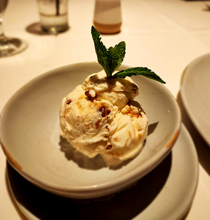 Ice cream with a mint mohawk&mdash;rebellious enough to be interesting, classic enough to satisfy that sweet tooth that's been nudging you since appetizers.