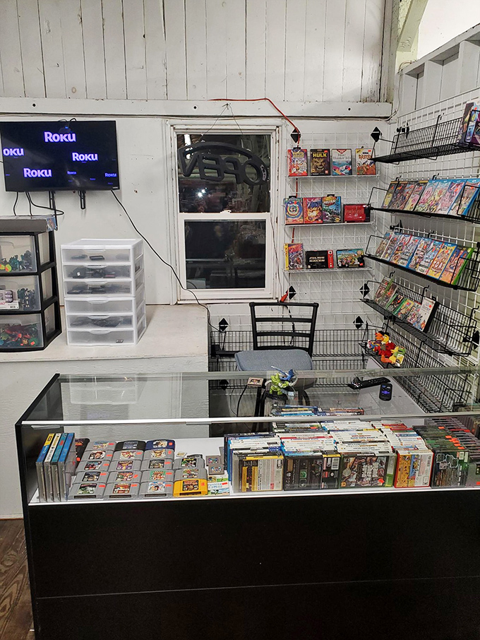 A video game collector's dream&mdash;where forgotten consoles and cartridges await resurrection in the hands of nostalgic Gen-Xers and curious teenagers alike.