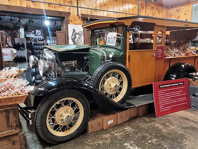 This vintage Ford Model A isn't just transportation history &ndash; it's a time machine to when deliveries came with conversation and apples weren't ordered with a click.