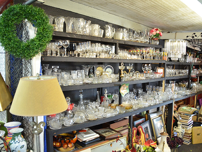 Grandma's glassware gets a second chance to sparkle. Each crystal piece holds memories of special occasions and the promise of new celebrations to come.